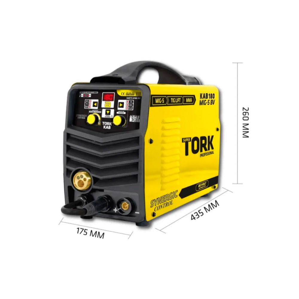 Super Tork Inversor Solda 180A MMA/MIG/TIG IMETS8180 BIVOLT - TORK - RN ...